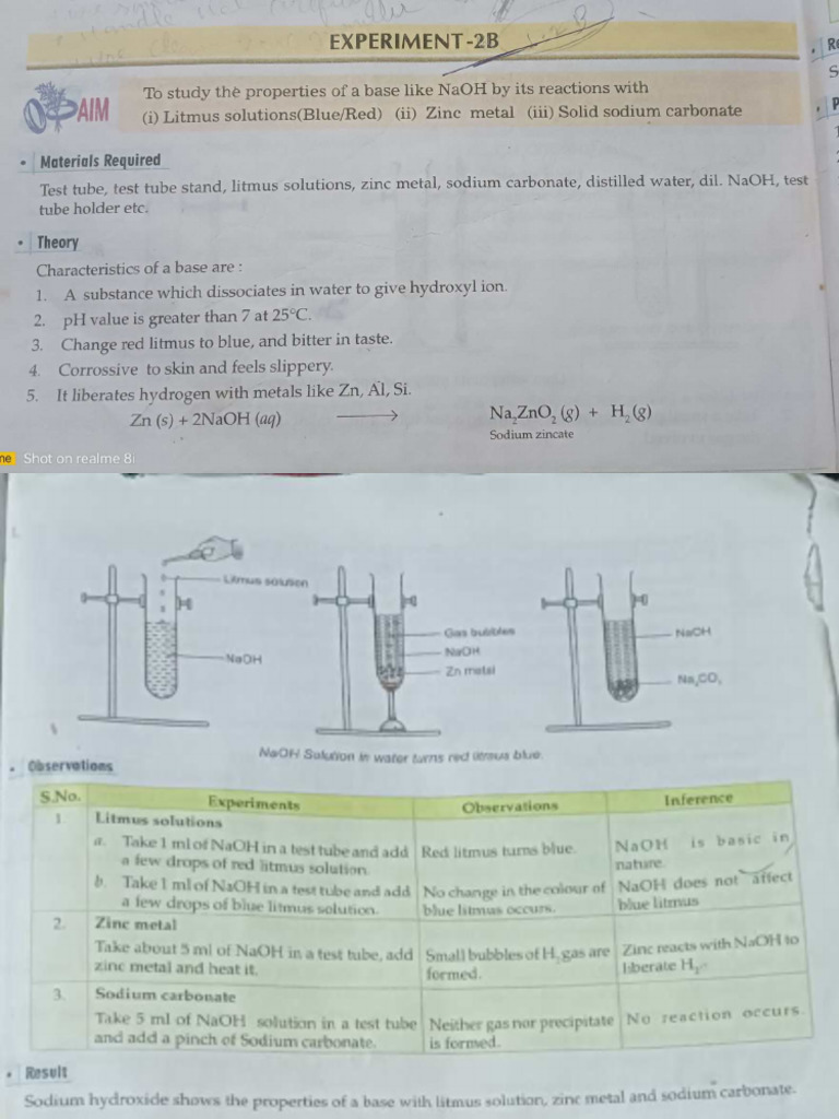 Class 10 Chem Lab Manual | PDF