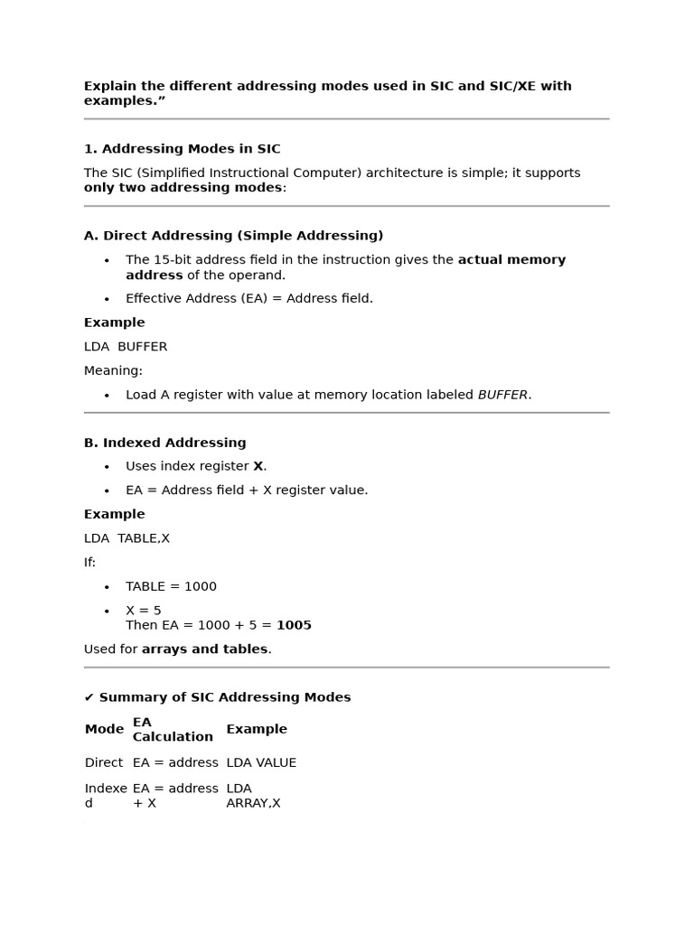 1.6.Dfferent Addressing Modes | PDF | Central Processing Unit ...
