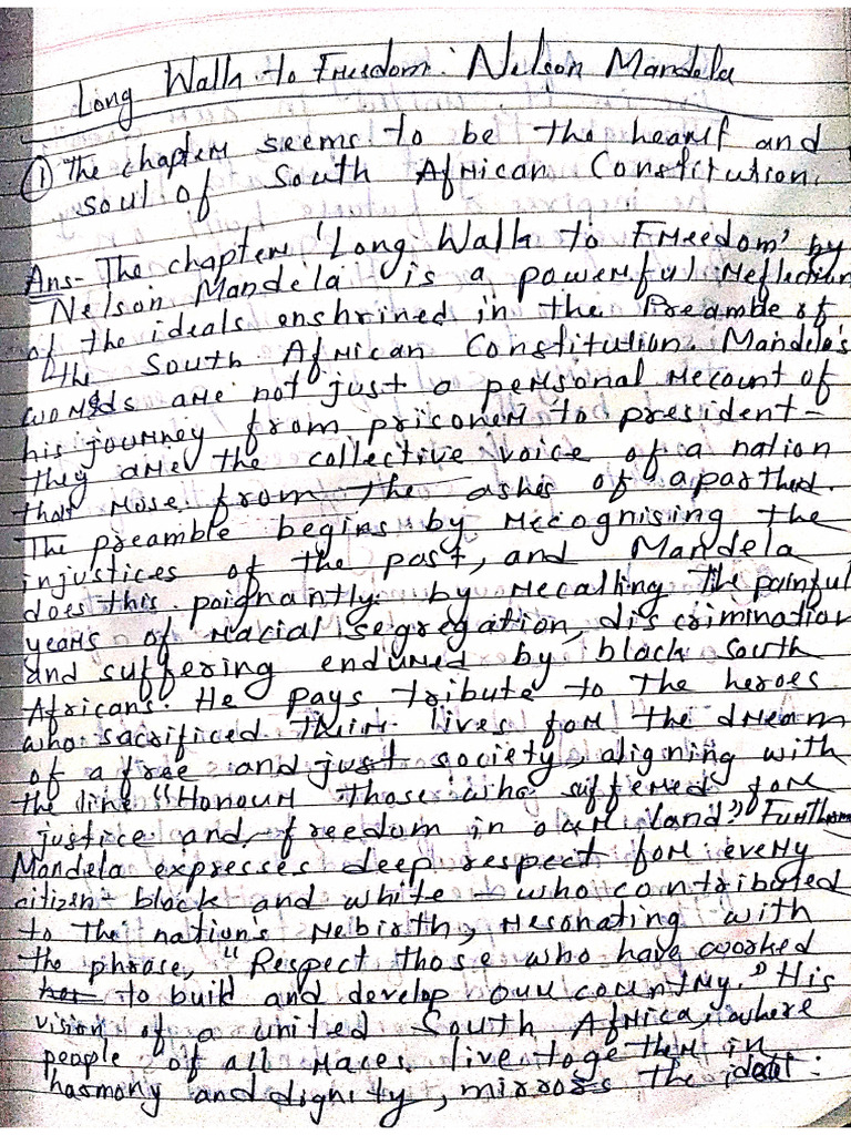 Nelson Mandela Notes | PDF