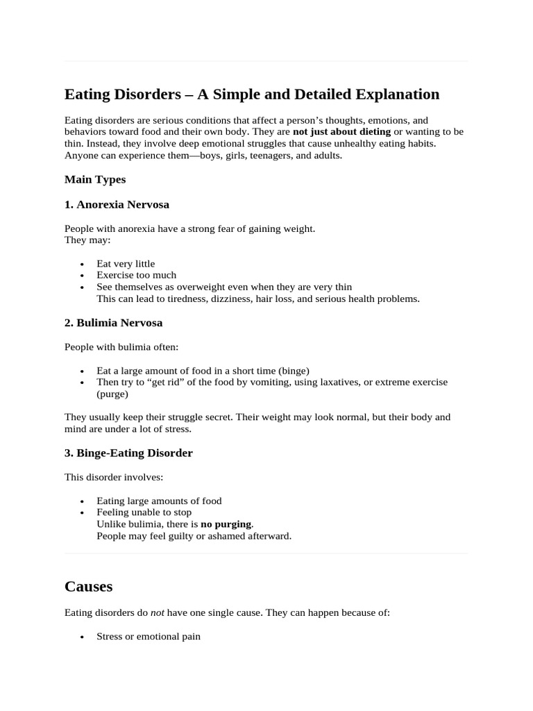 Eating Disorders | PDF
