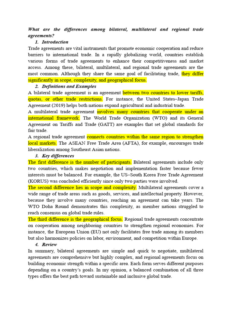Reading | PDF | Trade Agreements | World Trade Organization