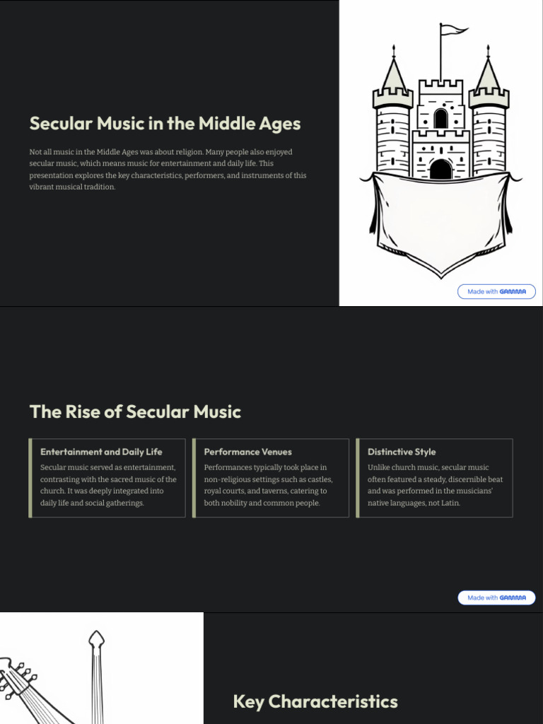 Secular Music in the Middle Ages (2) | PDF | Performing Arts | Musicology