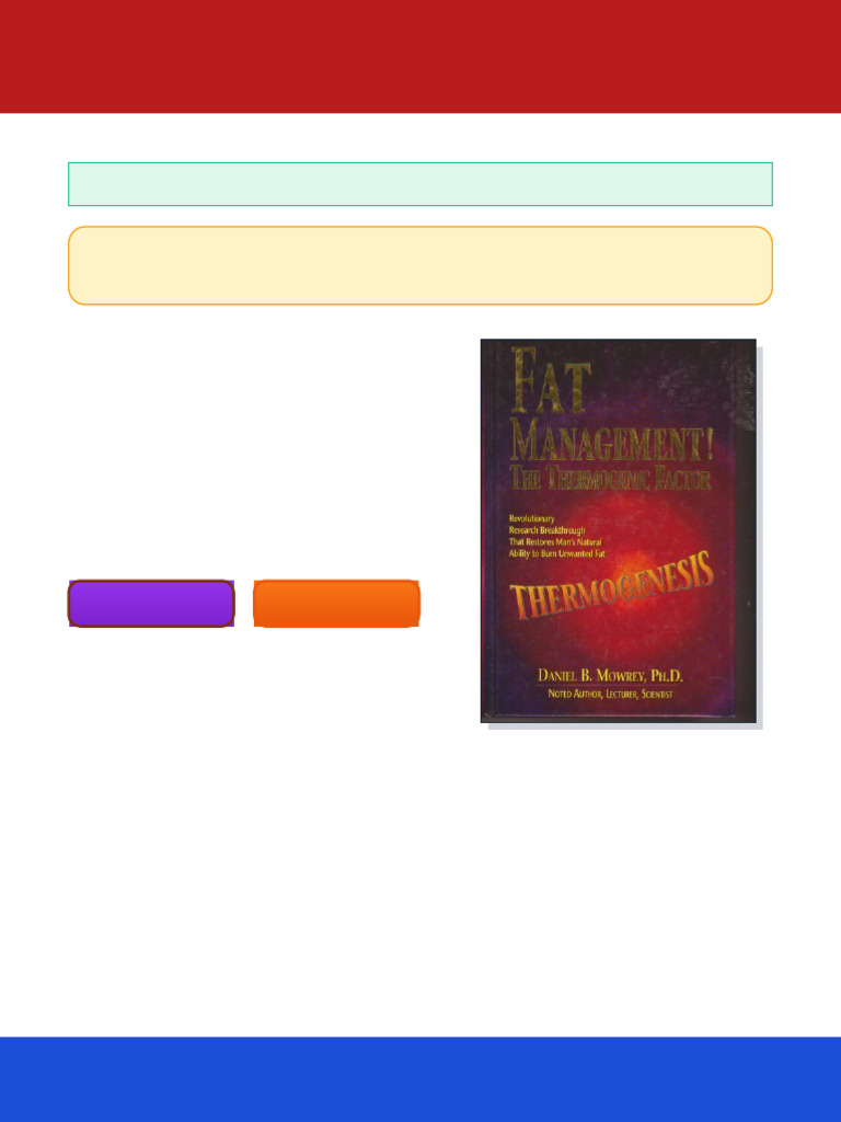 Thermogenesis Fat Management: The Thermogenic Factor Revolutionary ...