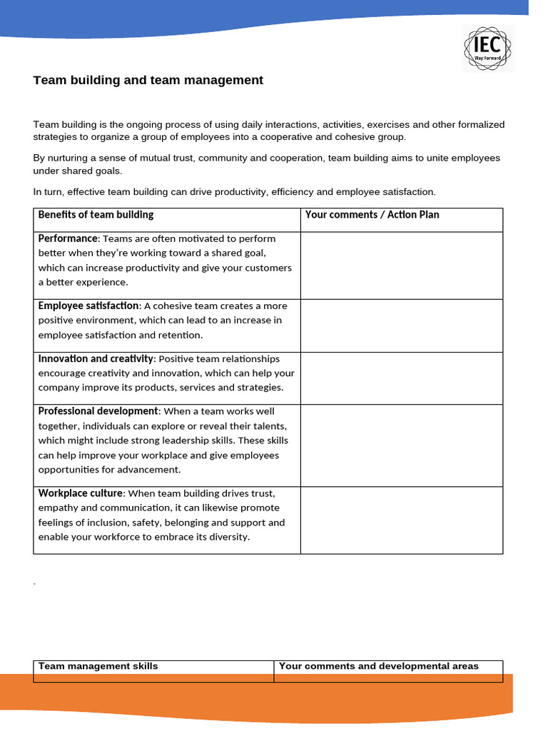 7 Team Building and Management | PDF