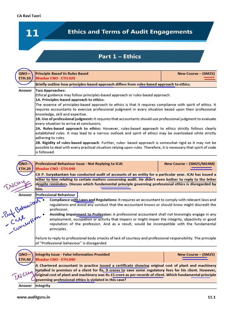 Principles vs. Rules in Professional Ethics | PDF | Audit | Confidentiality