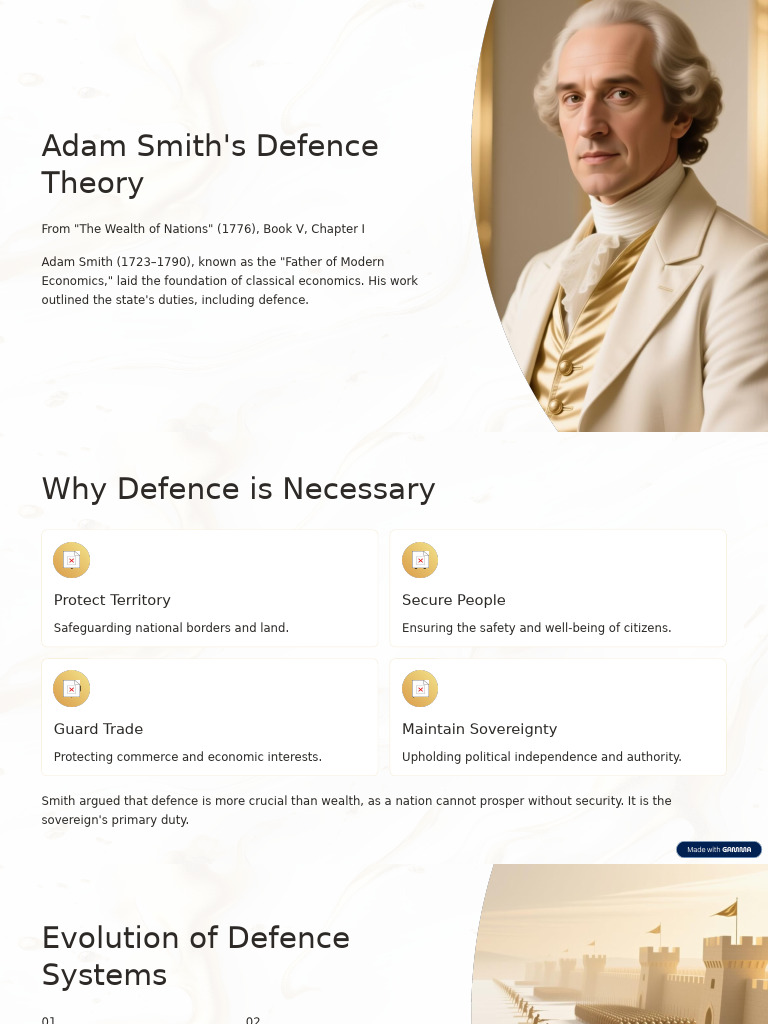Adam Smith's Defence Theory Explained | PDF | Military | Trade