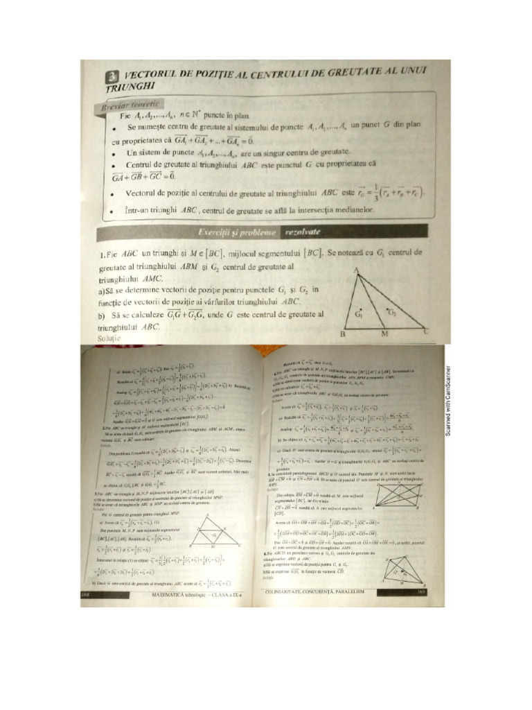 Geometrie Vector de Pozitie Al Cemtrului de Greutate | PDF