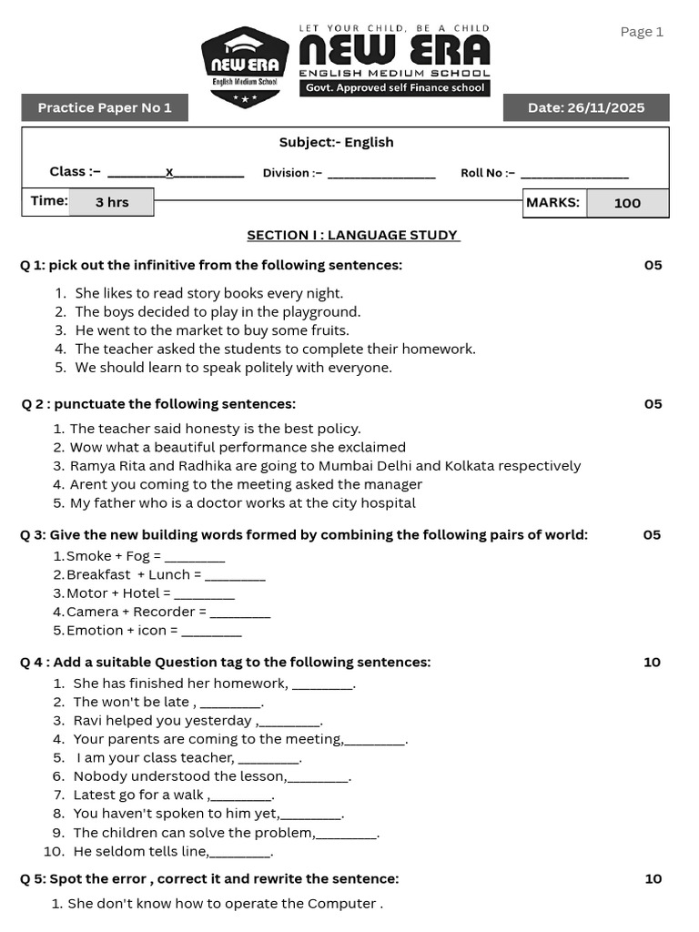 English Language Study Paper 20251125 165347 0000 | PDF | Linguistics