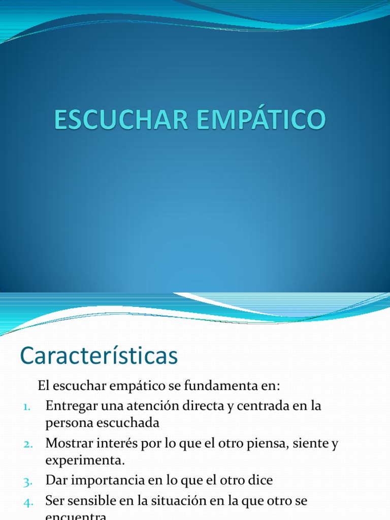 Guía para Escucha Empática Efectiva | PDF