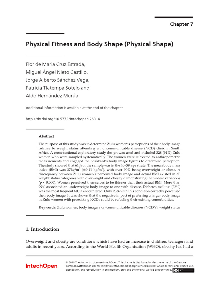 Physical Fitness and Body Shape Physical Shape | PDF | Body Mass Index ...