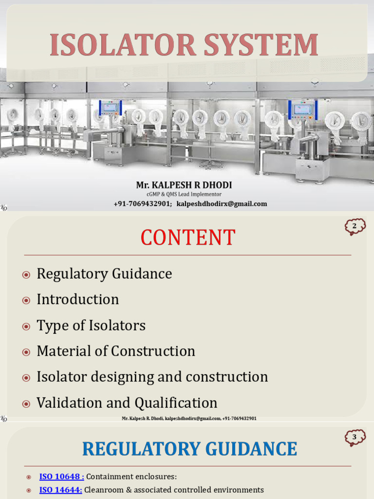 Isolator System, # Close Containment System | PDF | Verification And ...