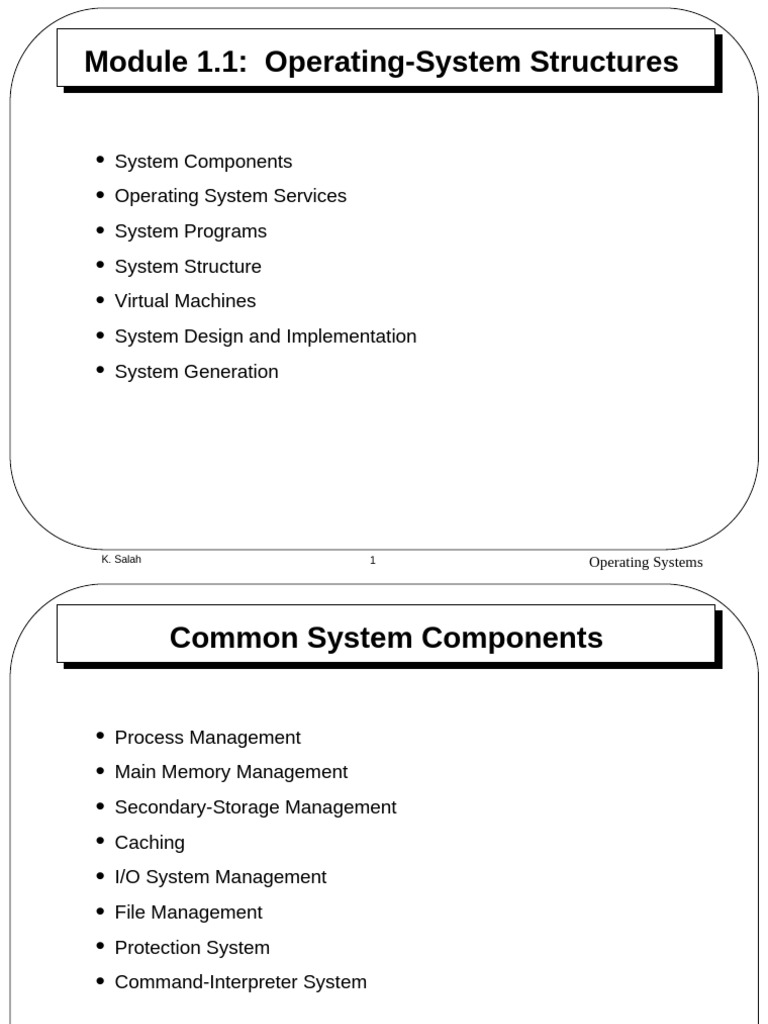 Operating-System Structures | PDF | Operating System | Graphical User Interfaces