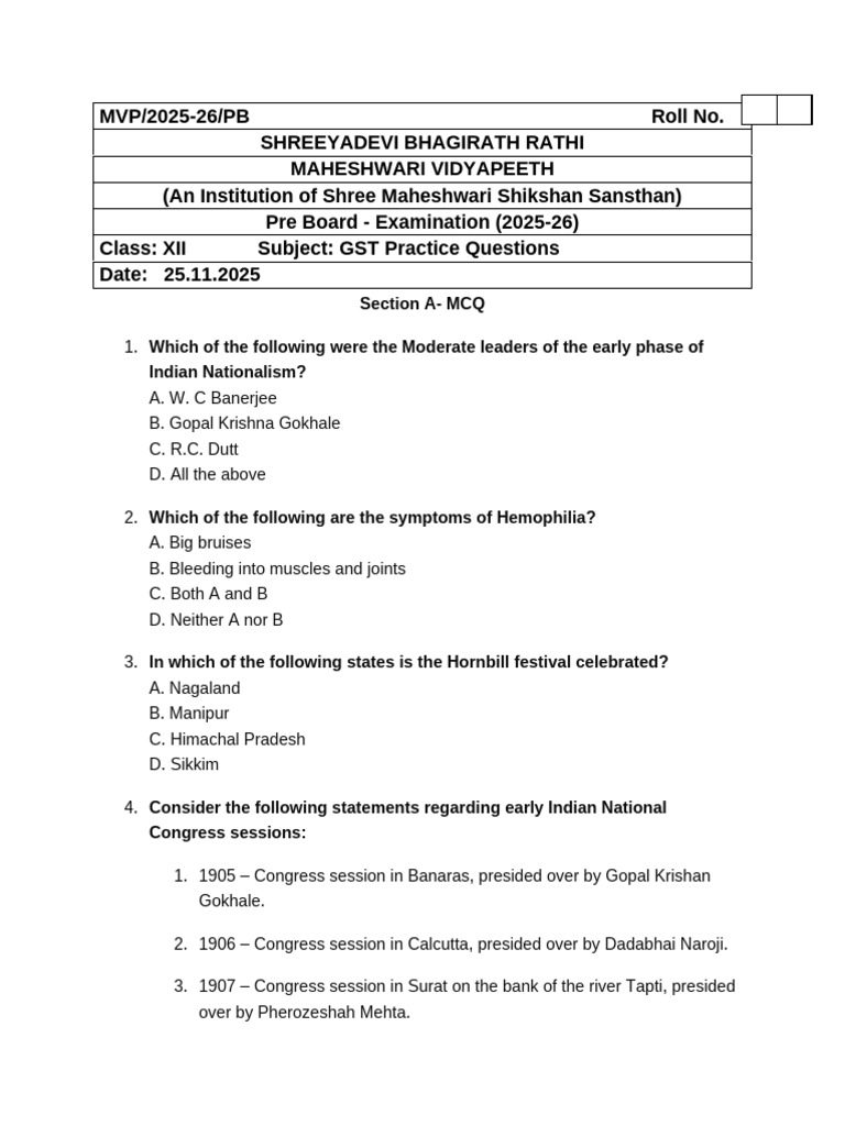 GST Paper Material | PDF | Bhagavad Gita | Sustainability