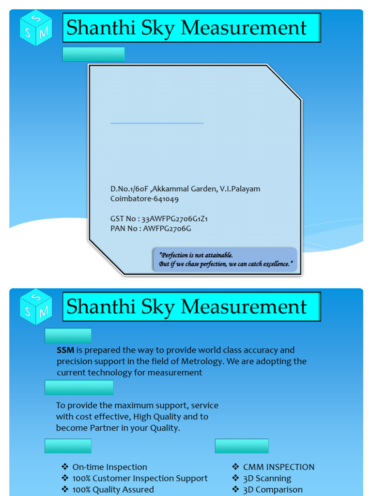 Shanthi Sky Measurement | PDF