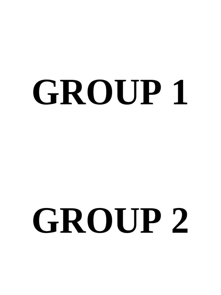 Group 1 | PDF