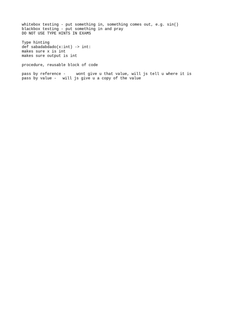 More Comp Sci Notes | PDF