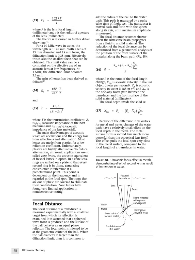 ASNT NDT Handbook Volume 7 3rd Ed. Ultrasonic Testing _109 | PDF ...