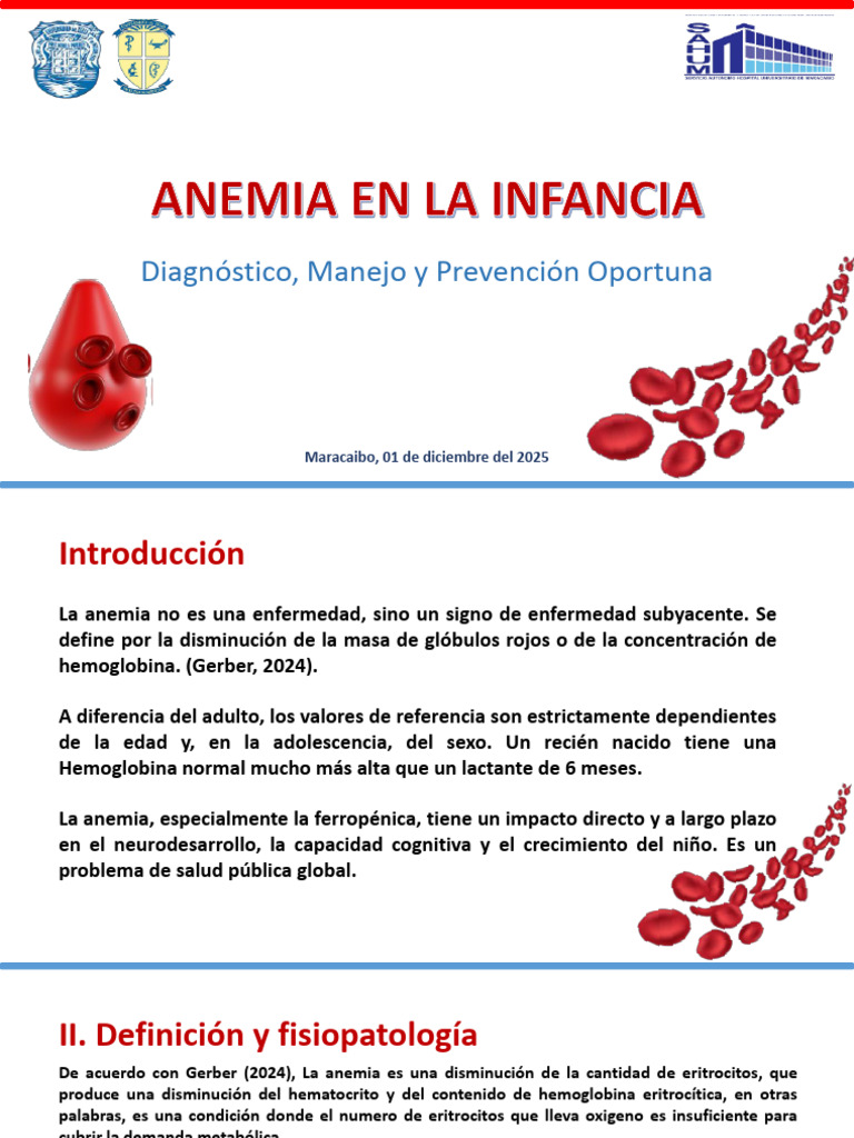 Anemia Infantil: Diagnóstico y Tratamiento | PDF | Anemia | Medicina ...