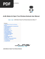 JLab GO Pop ANC Earbuds Manual | PDF | Headphones | Bluetooth