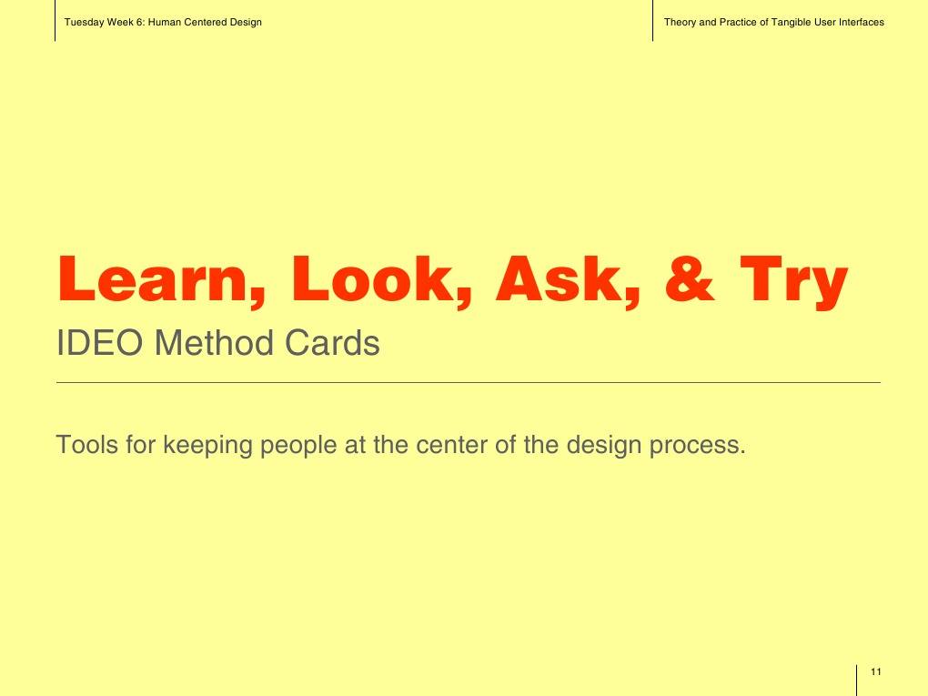 IDEO Method Cards | PDF | User Interface | Simulation