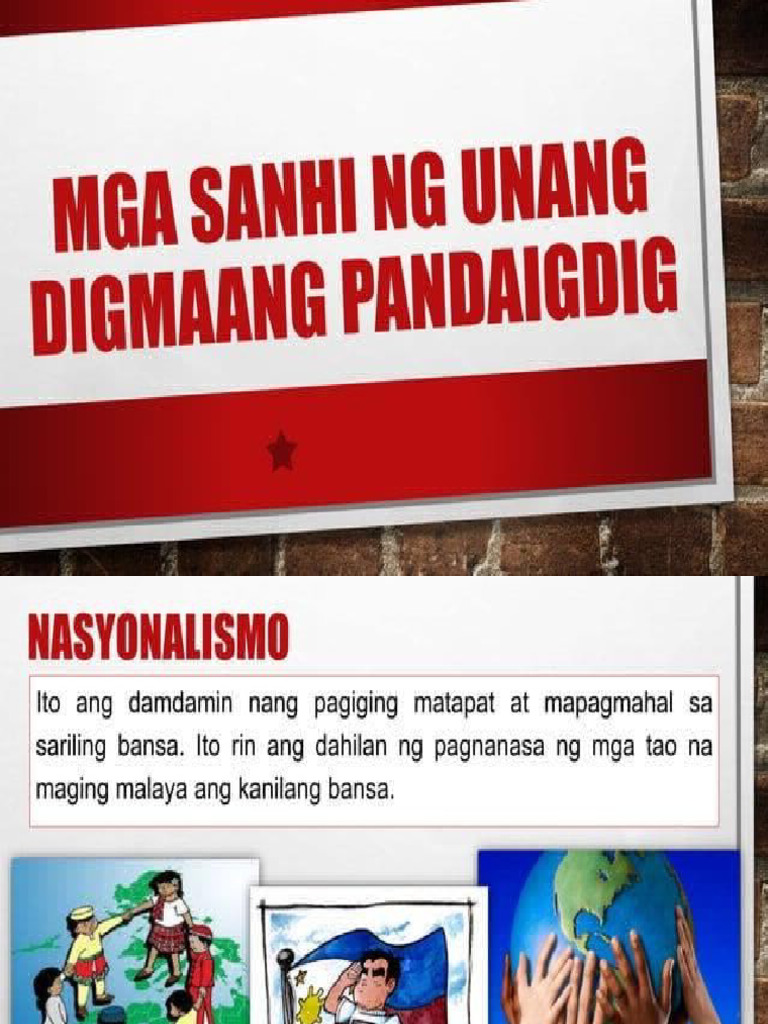 TOPIC-1-SANHI-NG-UNANG-DIGMAANG-PANDAIGDIG-1 | PDF