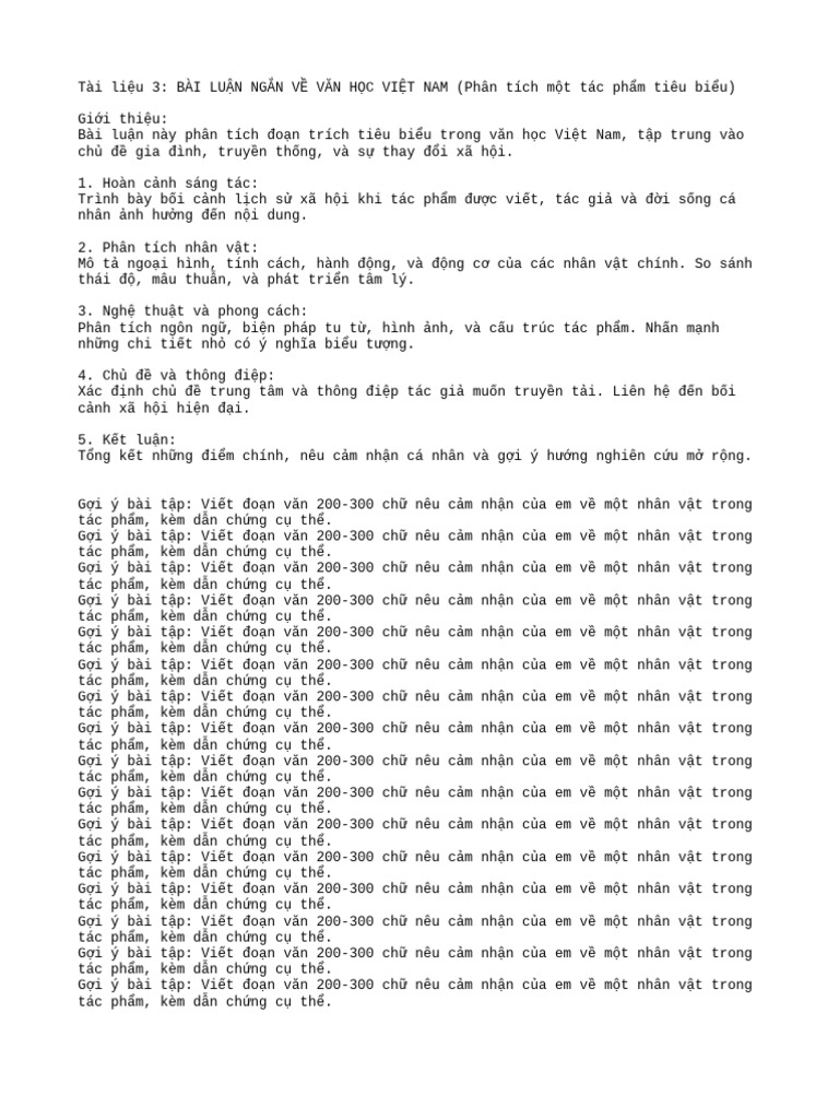 Tailieu Van Hoc | PDF