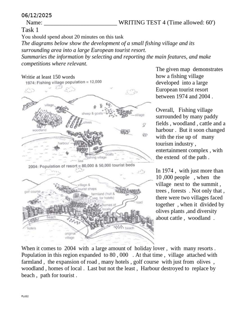 Test 4 Fishing Village - Music - Doc.q | PDF | Tourism
