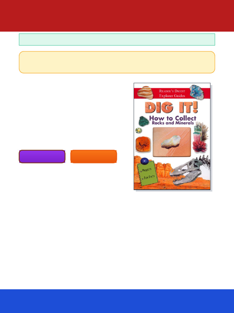 Dig It How To Collect Rocks and Minerals Susan Tejada Ebook Insider ...