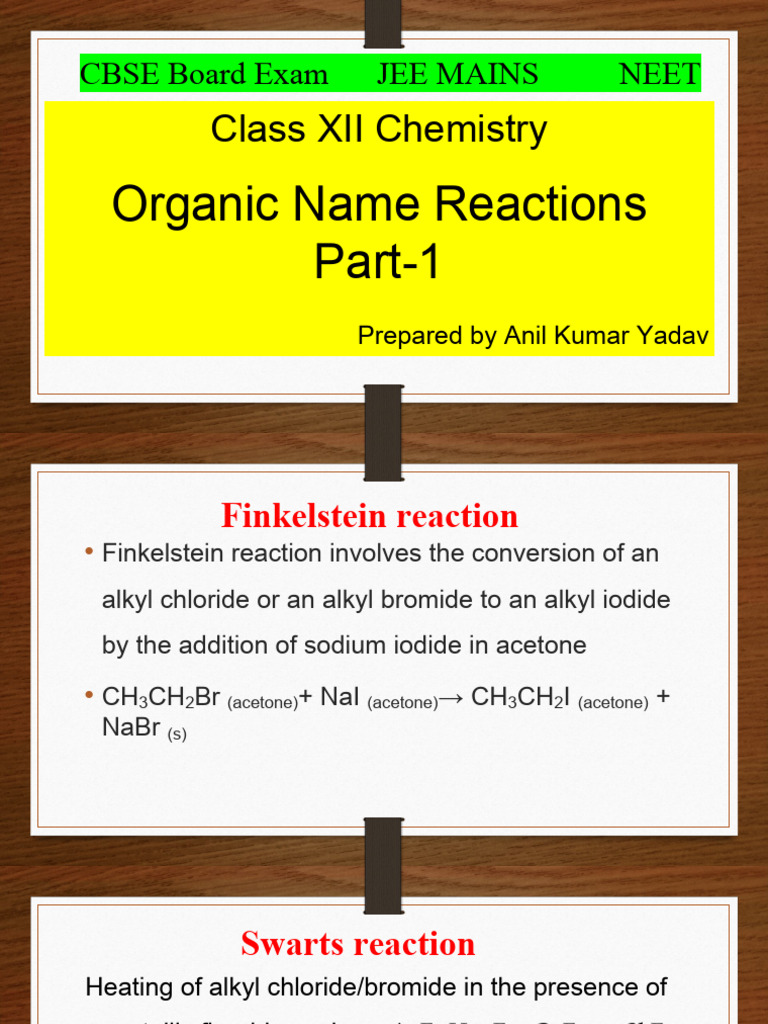 Organic Name Reactions | PDF | Amine | Alkene