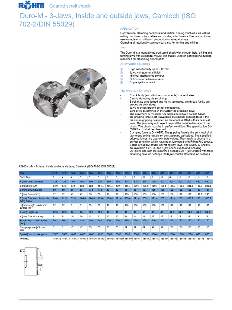 Datenblatt - , With Inside and Outside Jaw, G14983 | PDF