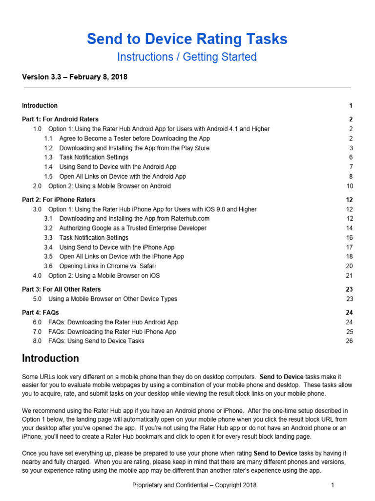 Send to Device Task Instructions Guide | PDF | Ios | Mobile App