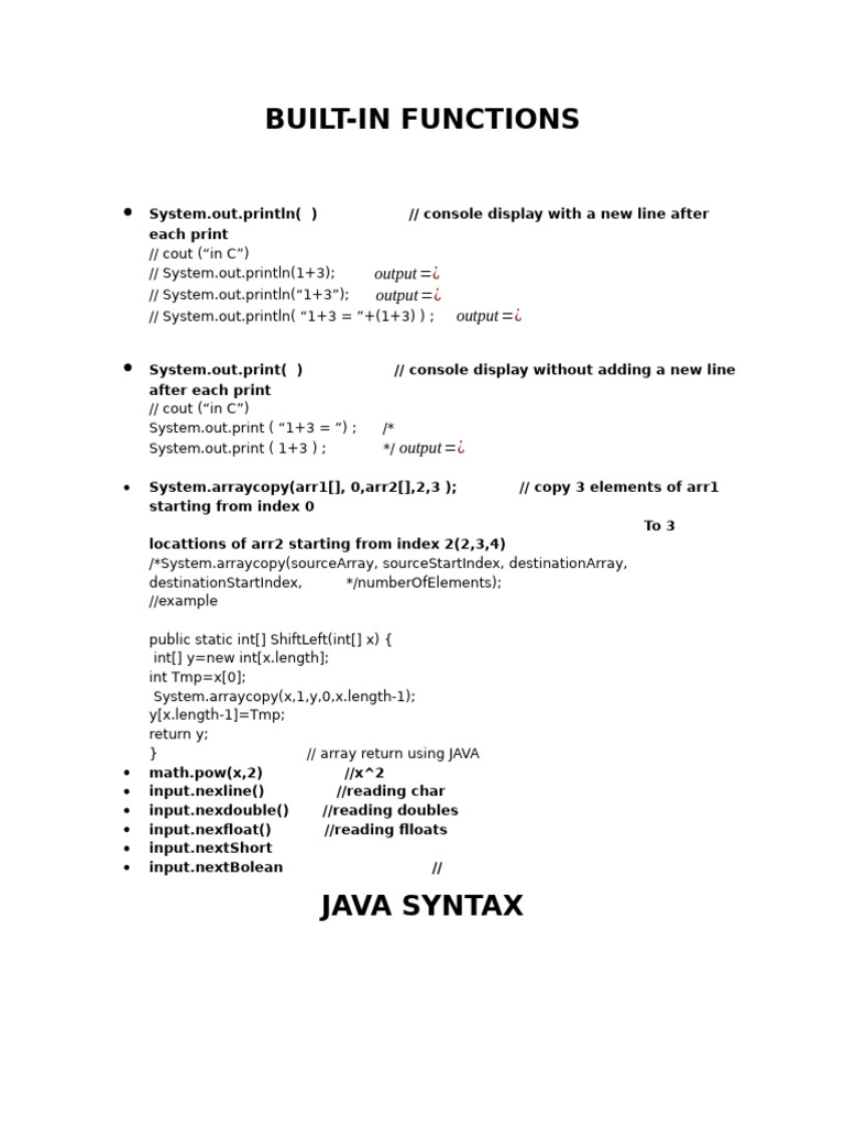 Java | PDF | Integer (Computer Science) | Computer Engineering