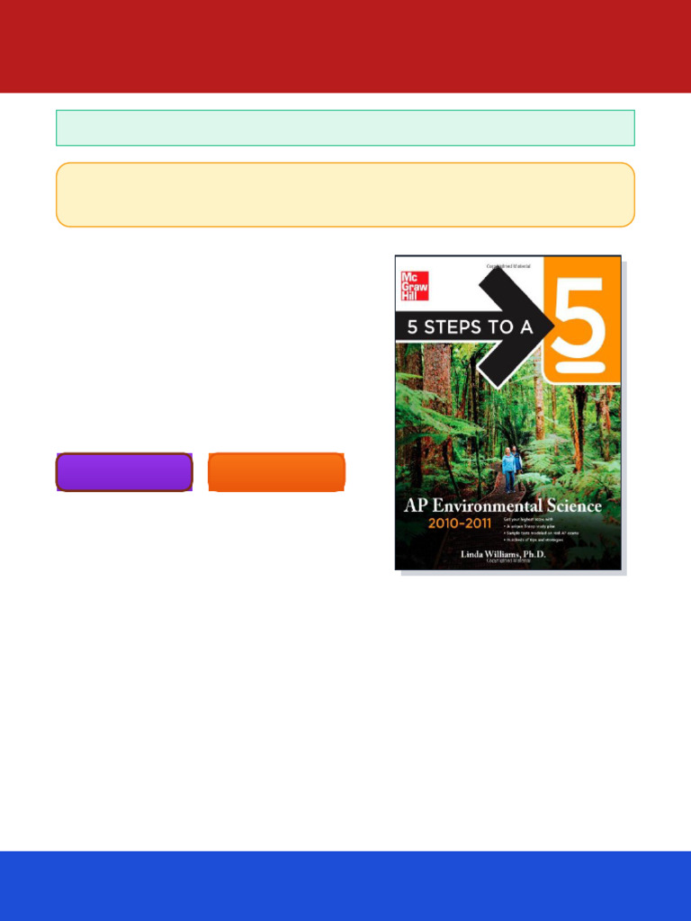 5 Steps to a 5 AP Environmental Science 2010 2011 Edition Linda ...