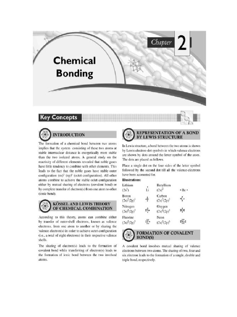 Chemical Bonding Notes | PDF