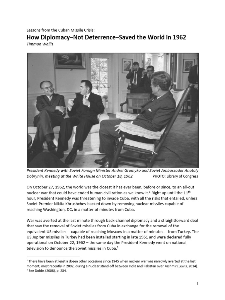 60th Anniversary of Cuban Missile Crisis | PDF | Cuban Missile Crisis ...