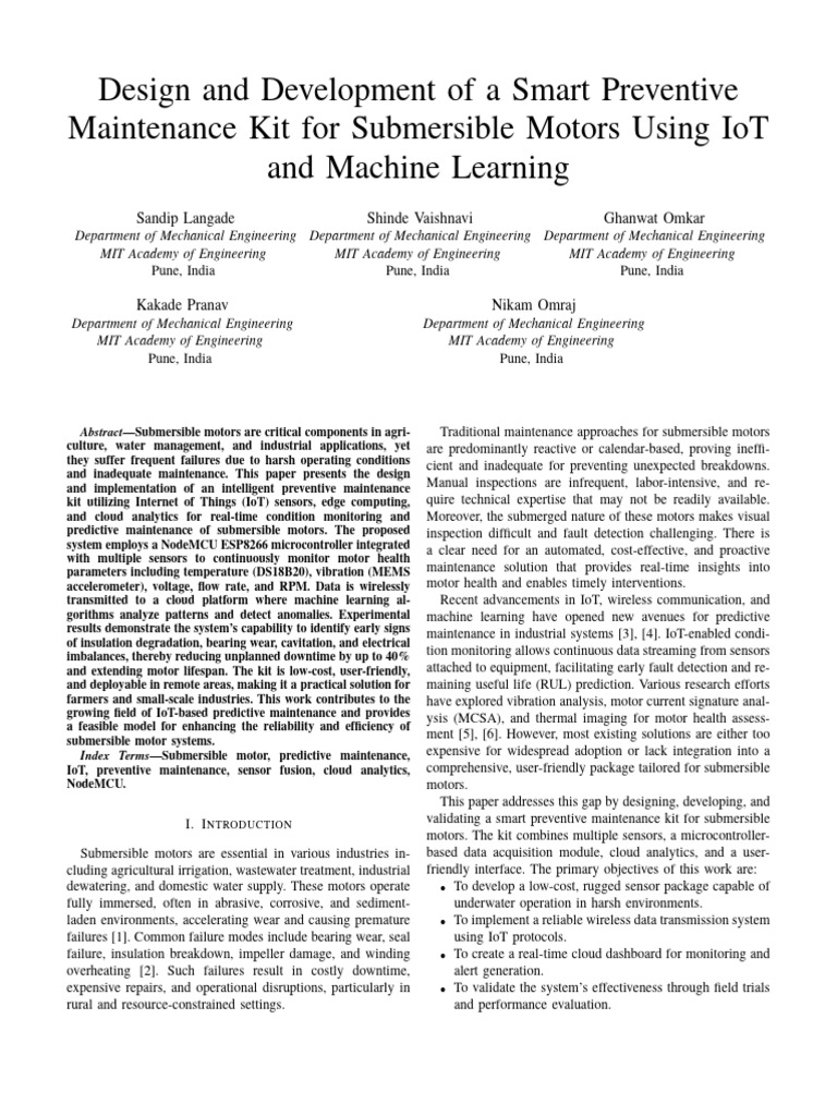 IEEE Conference Template 144 | PDF | Internet Of Things | Sensor