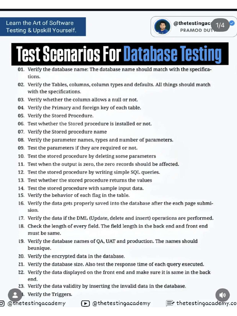 Scenarios Selenium Cheatsheet | PDF