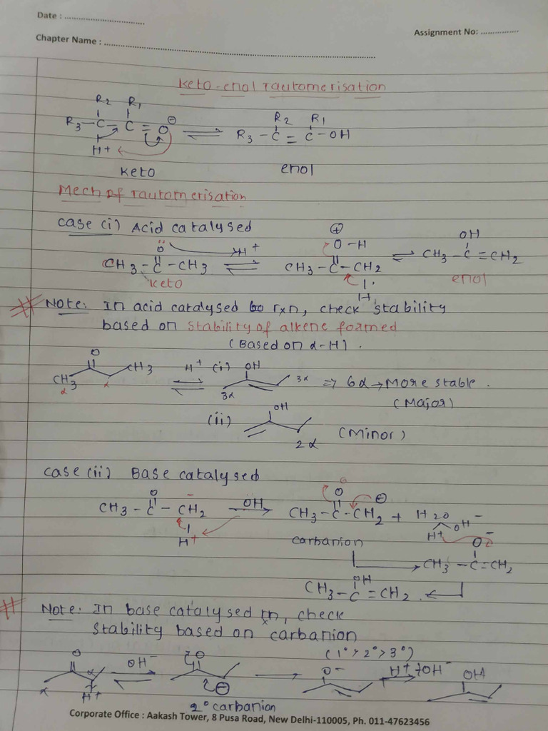 Keto Enol Tautomerism | PDF
