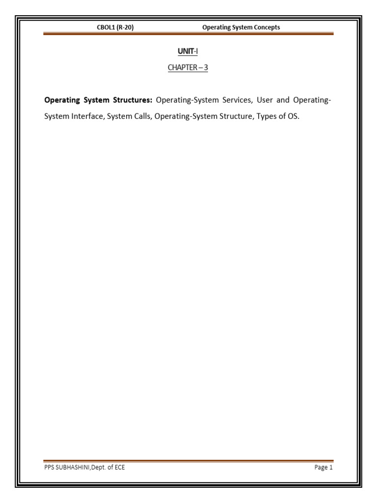 OS Structures | PDF | Operating System | Graphical User Interfaces