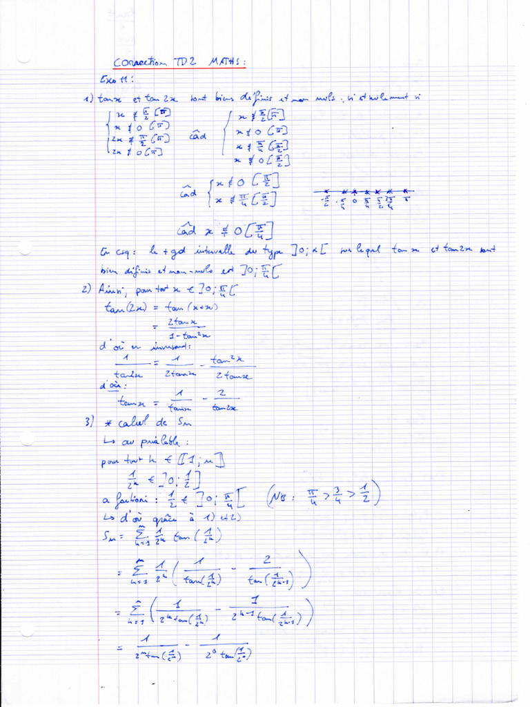 TD2 Correction | PDF