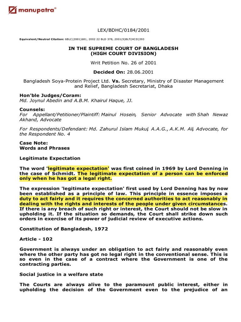 Supreme Court Ruling on School Feeding Program | PDF | Justice | Crime ...