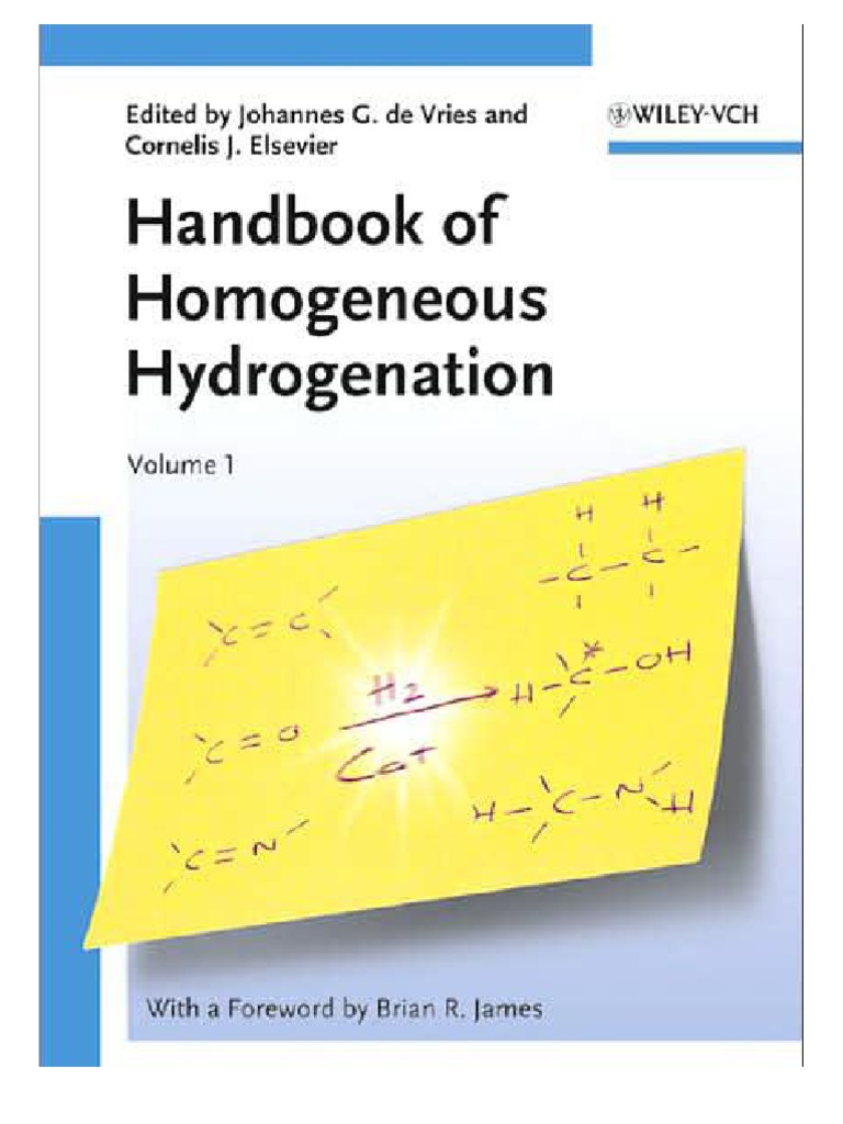 Handbook of Homogeneous Hydrogenation | PDF