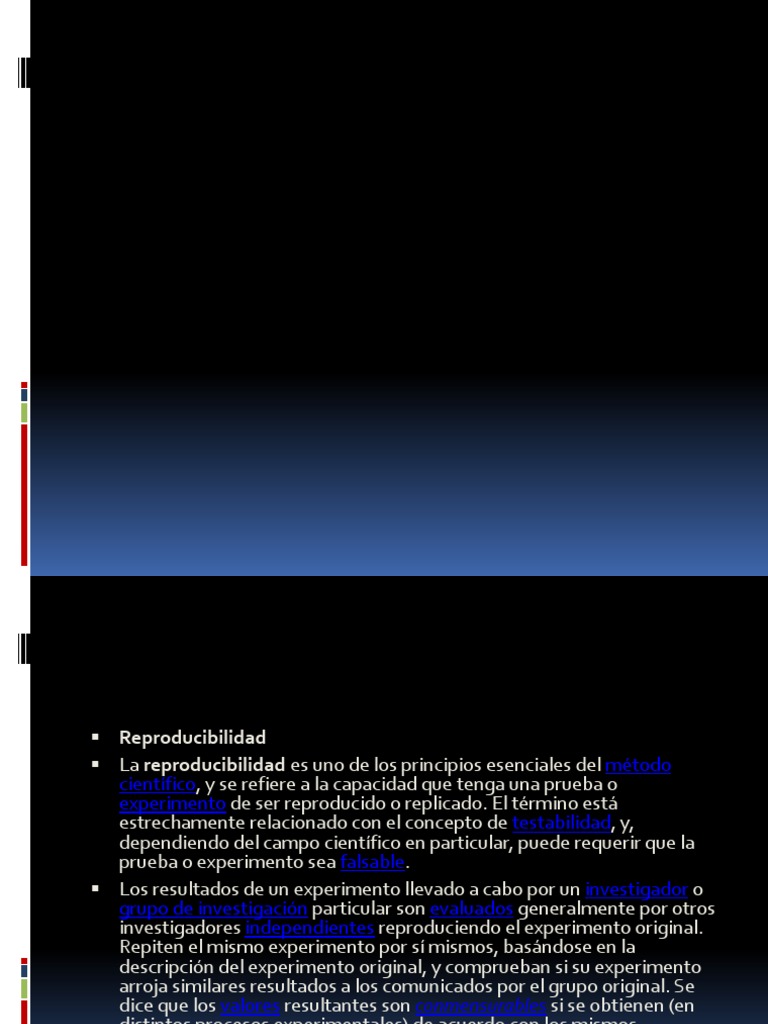 Reproducibilidad y Repetibilidad | PDF | Interacciones de disciplina ...
