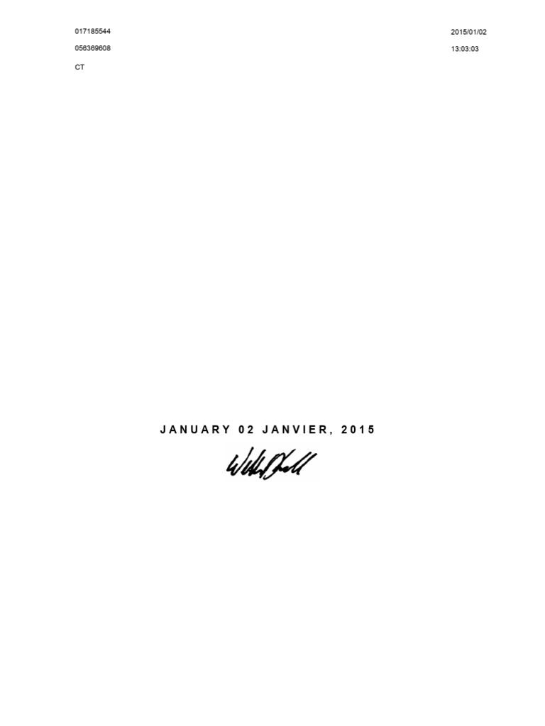 Certificat de constitution Ontario 2015 | PDF