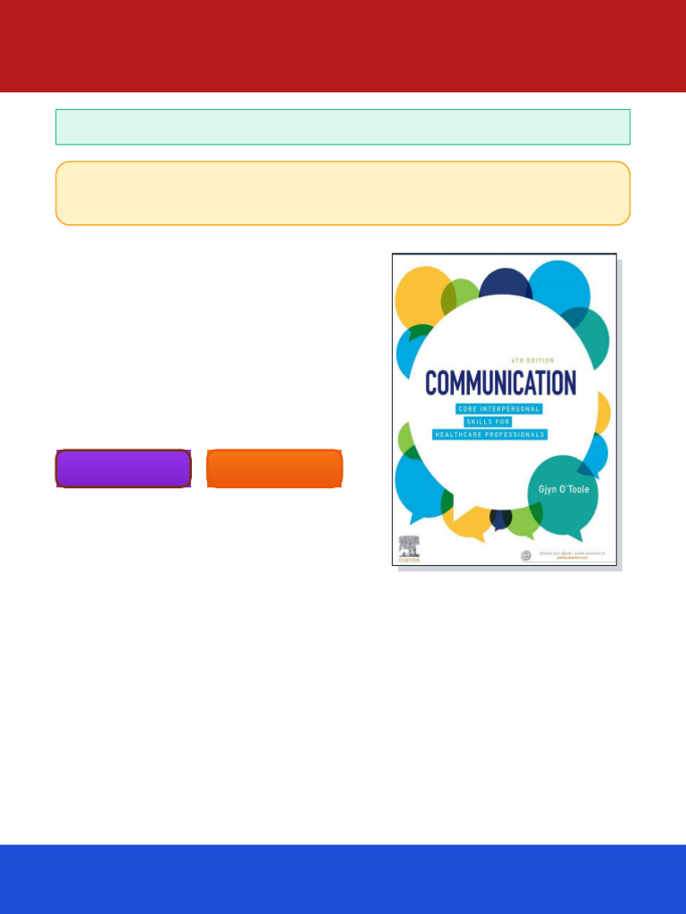 Communication: Core Interpersonal Skills for Healthcare Professionals ...