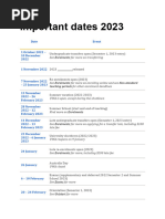 UWA Academic Calendar 2025 Dates | PDF | Academic Term | Educational ...