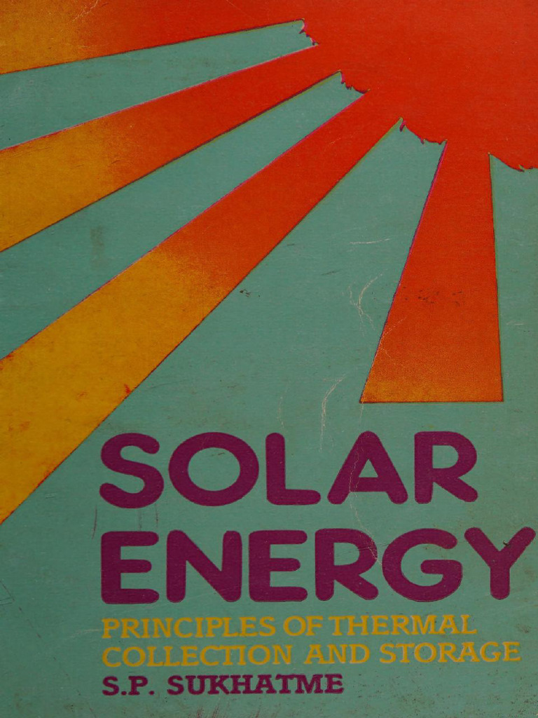 Book S.P. Sukhatme Solar Energy | PDF