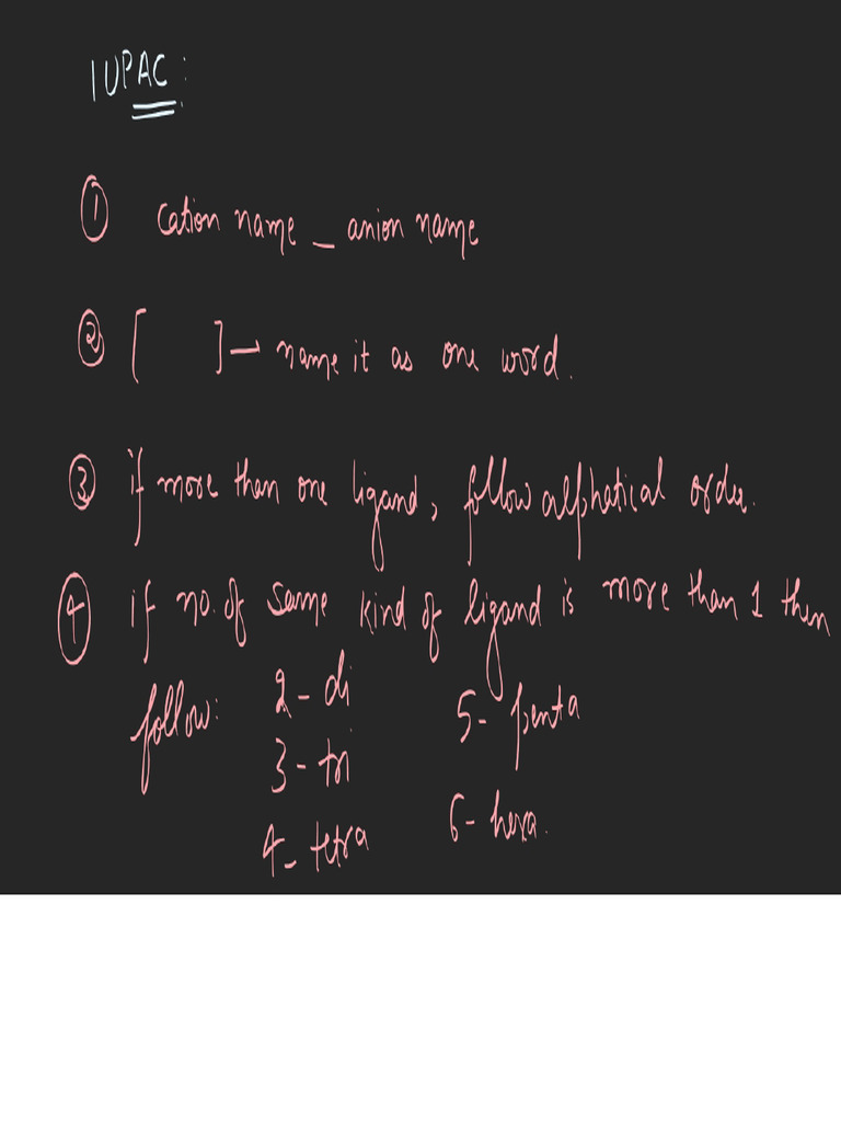 Iupac Rules | PDF