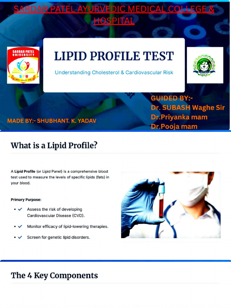 Lipid Profile Test | PDF