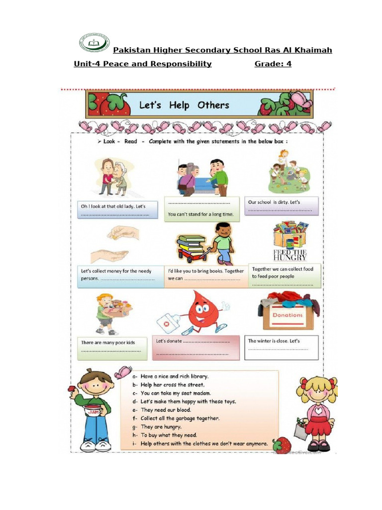 Grade 4 Unit-4 | PDF